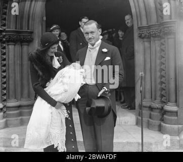 Christening of the infant son of Mr and Mrs A E Lowther at St Peter ' s ...