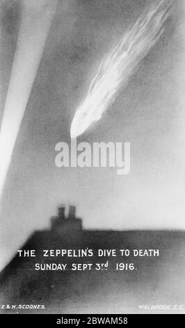 WW1 - German Schutte-Lanz Airship SL2 bombing Warsaw Stock Photo - Alamy