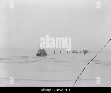 Lifeboat launched by Motor Tractor. Horses replaced by water tight ...