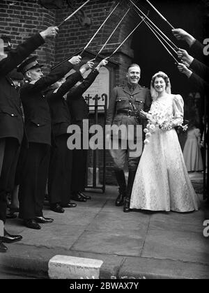 The wedding of Mr Charles Le Grice , Royal Devon Yeomanry , and Miss ...