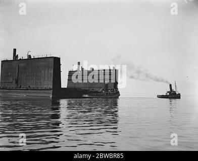 Huge German floating dock to assist in raising great German warship at ...