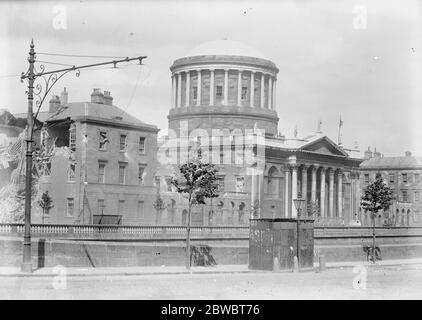 The Great Battle of Dublin The capture of the four courts Dublin A view ...