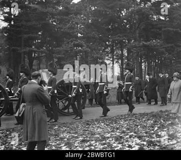 The funeral of Queen Alexandra at Sandringham. 26 November 1925 Stock ...