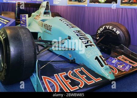 March Engineering racing car constructor in Bicester UK 1984 Stock ...