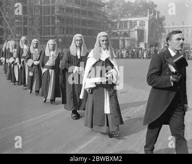 Judges attend service at Westminster Abbey on commencement of the ...
