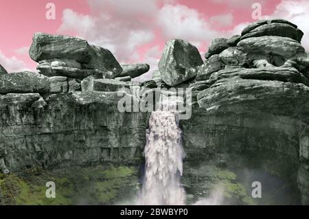 This vision of strange river on an alien planet is based Tequendama ...