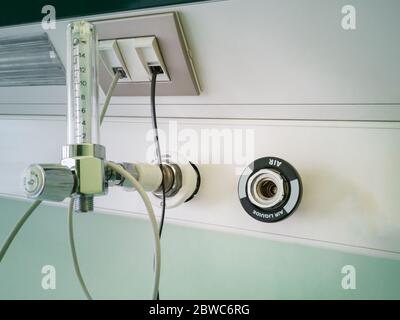 flowmeter of anesthesia machine Stock Photo - Alamy