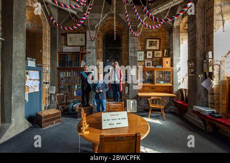 Bell ringers room in tower at Selby Abbey, North Yorkshire, UK Stock ...