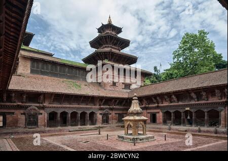 Courtyard of Mul Chowk, in the Patan Royal Palace Complex in Patan ...