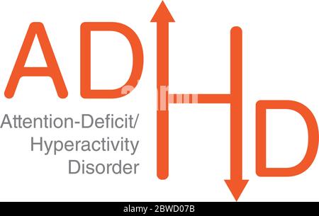 ADHD vector logo icon illustration Stock Vector Image & Art - Alamy