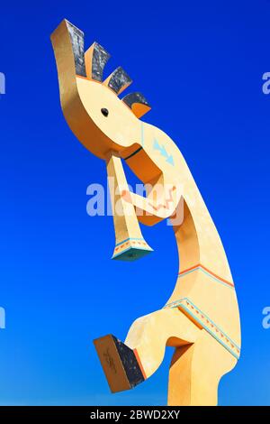 USA; Arizona; KOKOPELLI: A Native America deity...Kokopelli presides ...