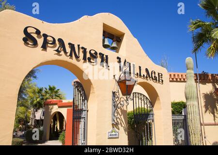 Spanish Village Carefree City Greater Phoenix Area Arizona USA Stock ...