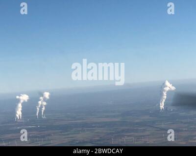 Flight across Germany in a propeller plane Stock Photo - Alamy