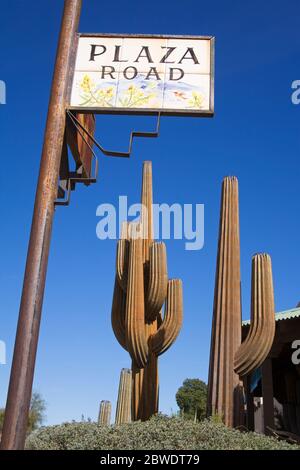 Road Sign, Tubac, Greater Tucson Region, Arizona, USA Stock Photo - Alamy