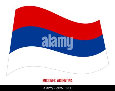 Misiones Flag Vector Illustration on White Background. Flag of ...