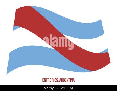 Entre Rios Flag Vector Illustration on White Background. Flag of ...