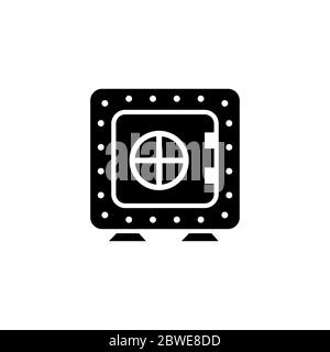 Vault Line Icon In Flat Style Vector For Apps, UI, Websites. Black Icon ...