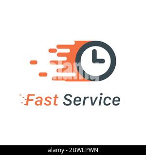 Delivery waiting time concept icon. Food delivery service idea thin ...