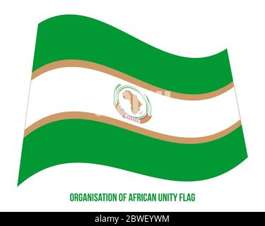 Organisation of African Unity Flag Vector Illustration on White ...