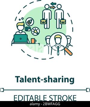 Talent sharing concept icon Stock Vector Image & Art - Alamy