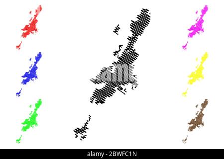 Kryvyi Rih City (Ukraine, Dnipropetrovsk Oblast) map vector ...