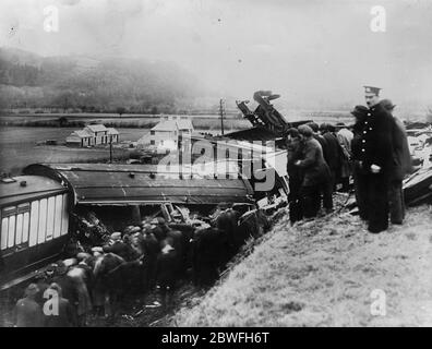 The Welsh express disaster The tangled mass of tragic wreckage which ...