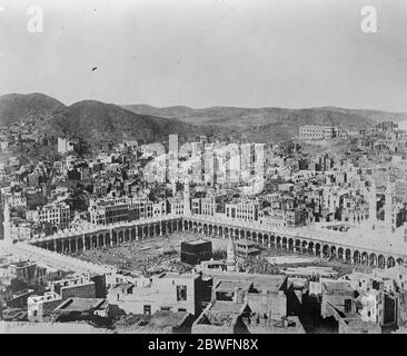 Mecca City and Kaaba Square Saudi Arabia 1924 Stock Photo - Alamy