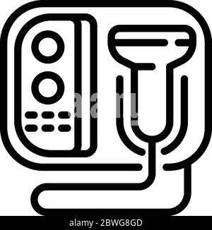 man with thermometer laser line style icon vector illustration design ...