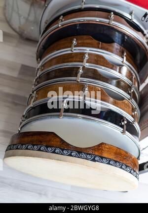 Many Traditional Turkish wooden instrument Zurna(clarion) are sale on a ...