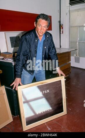 Painting by artist Ed Ruscha on display at the Broad Contemporary Art ...