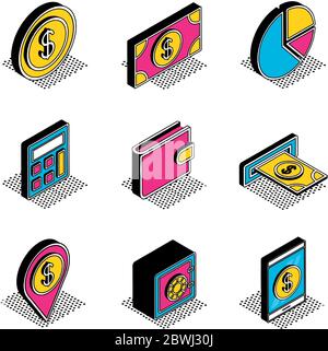 Smartphone chart icon, isometric style Stock Vector Image & Art - Alamy