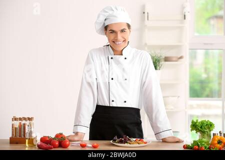 Portrait of transgender chef in kitchen Stock Photo - Alamy