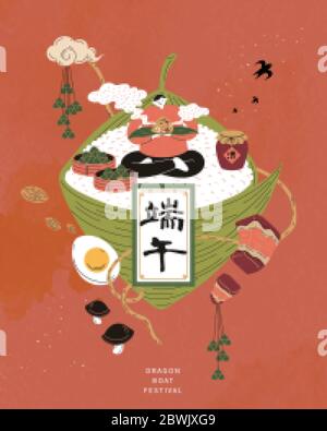 zongzi food china Stock Vector Image & Art - Alamy