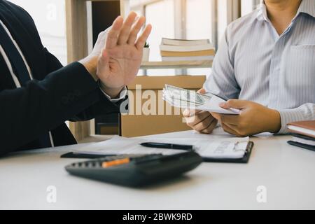 Entrepreneurs are denying bribery or corruption from partners Stock ...