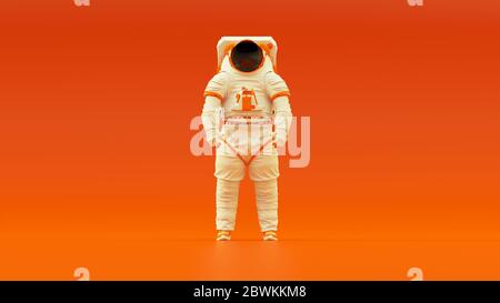 White Orange Spacewoman Spaceman Advanced Crew Space Suit Astronaut ...