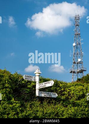 Dundry, England, UK - May 4, 2020: Sun shines on the traditional ...