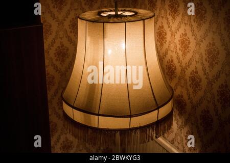 Typical GDR-era wallpaper displayed at the DDR Museum in Berlin ...