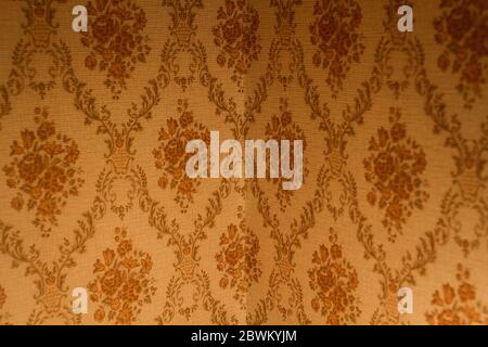 Typical GDR-era wallpaper displayed at the DDR Museum in Berlin ...