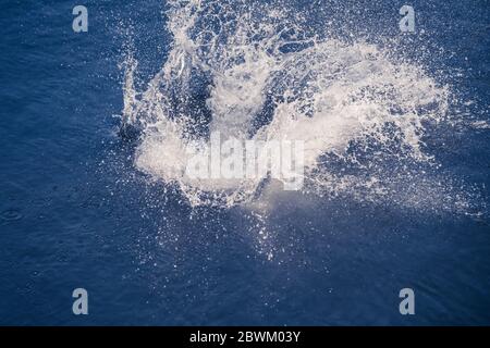 water splash making by person diving into river Stock Photo - Alamy