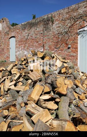 big log pile Stock Photo - Alamy