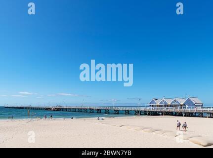 The Busselton Jetty, Busselton, Western Australia, the longest timber ...