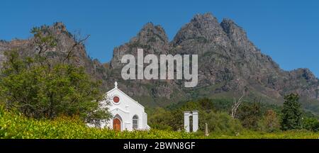 Panorama of the Congregational Church in Pniel, with background ...
