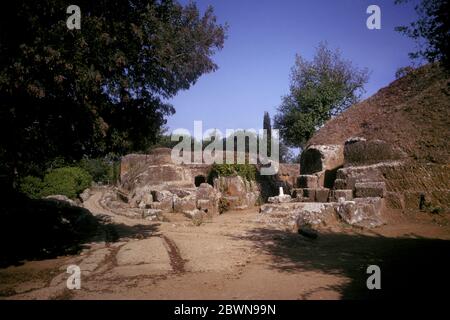 Cerveteri Lazio Italy The Etruscan archaeological site of the ...