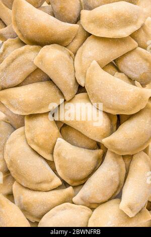 Frozen dumplings texture in a market fridge Stock Photo - Alamy