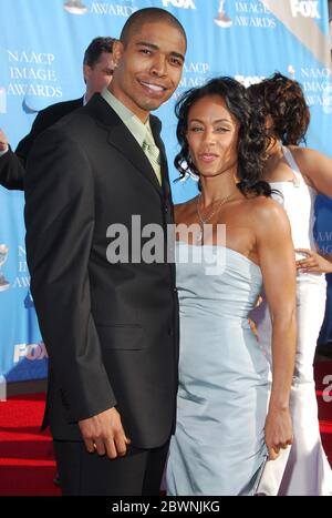Jada Pinkett Smith and her brother Caleeb Pinkett arrive for the world ...