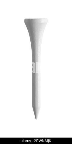 Golf tee isolated on white background Stock Photo - Alamy