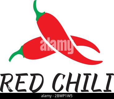 vector chili with heart shape design icon sign logo Stock Vector Image ...