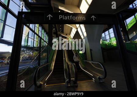 Sydney Metro rail Rouse Hill Station Stock Photo - Alamy