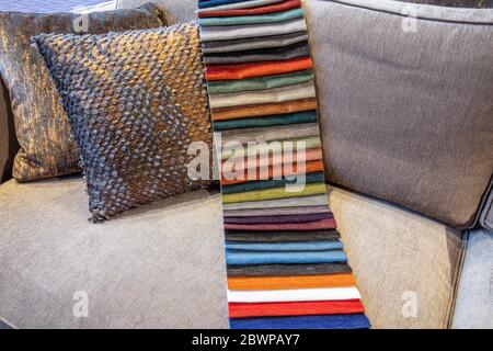 Sofa color chart. Adjustable sofa fabric solid color chart. Different ...