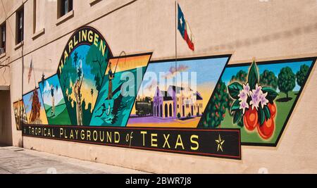 Tropical Playground of Texas, mural by John Aretakis, Mural Art Walk in ...
